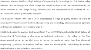 MBS Releases Annual Magazine – 2017 – MBS College Of Engineering And ...